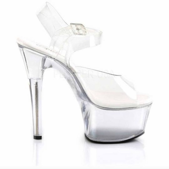 Pleaser | Shoes | Clear Plastic Pleaser Heels | Poshmark